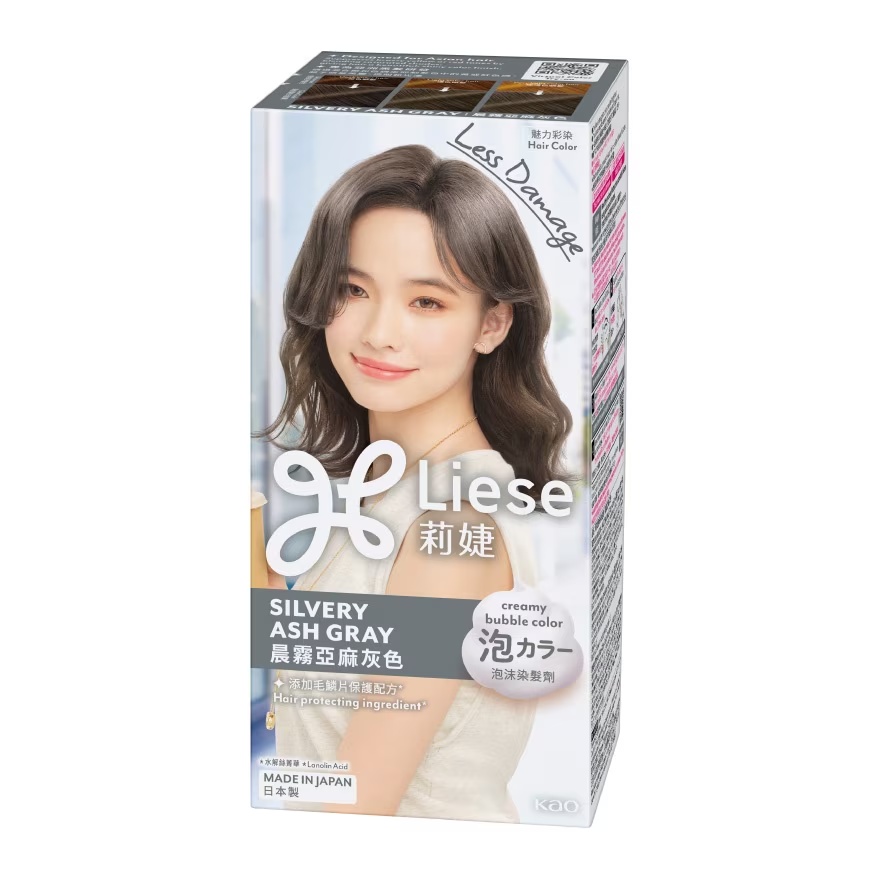 Hair Creamy Bubble Color - Silvery Ash Gray 1'S - Watsons